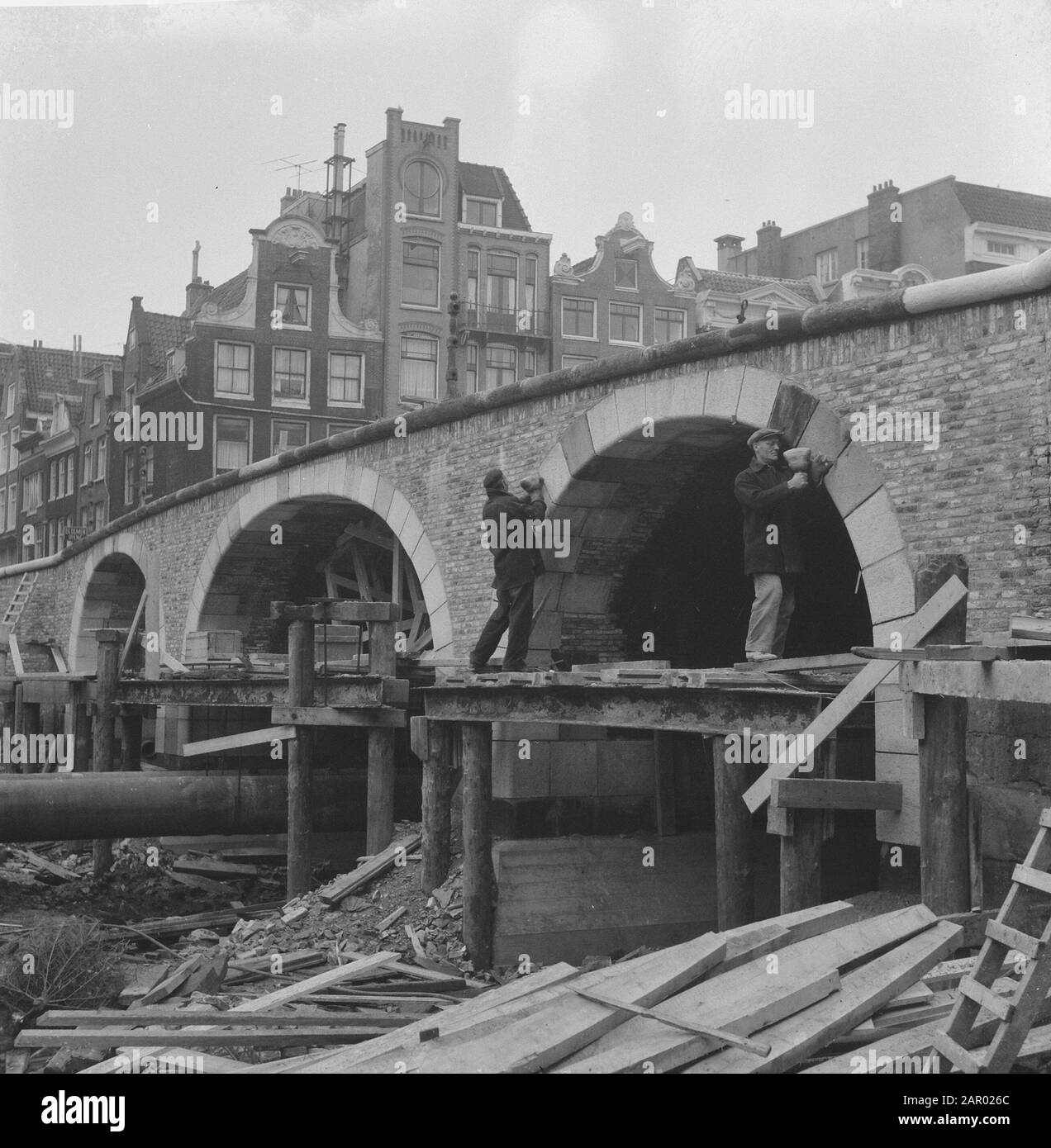 Historic tower on canal Black and White Stock Photos & Images - Alamy