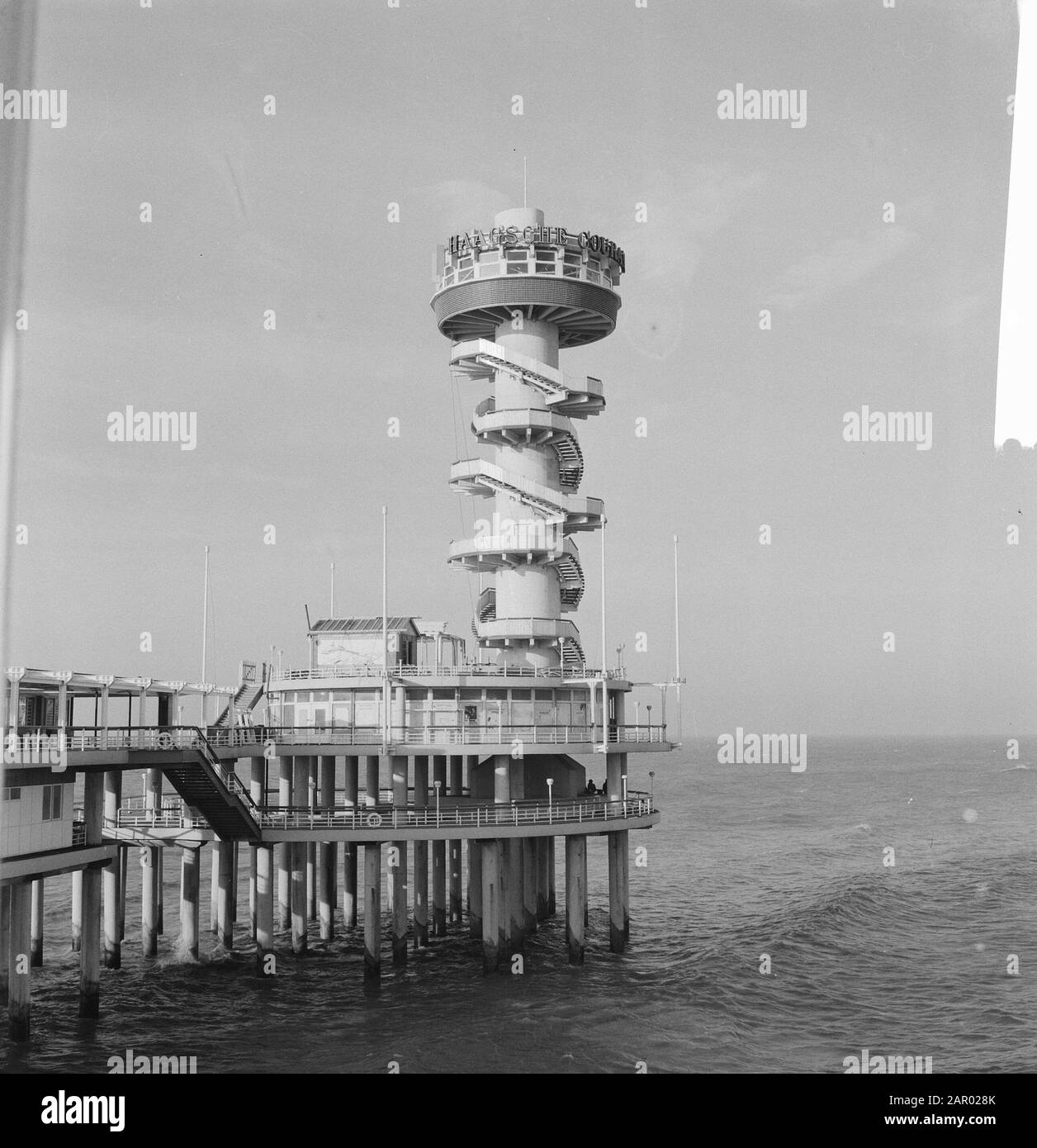 Modern lookout tower on Black and White Stock Photos & Images - Alamy