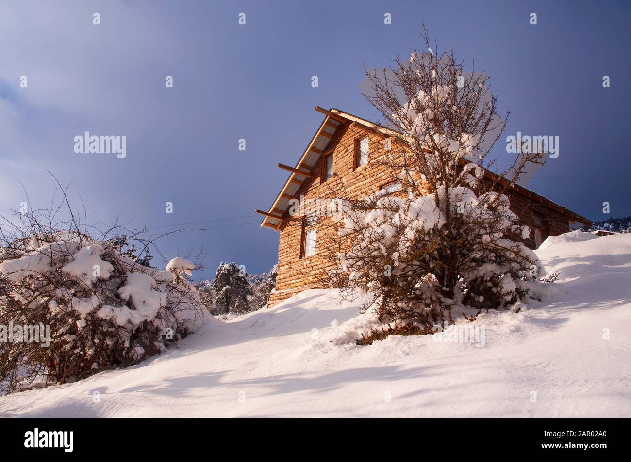 Winter season and snowy scenes from the Abant lake and nearby villages ...