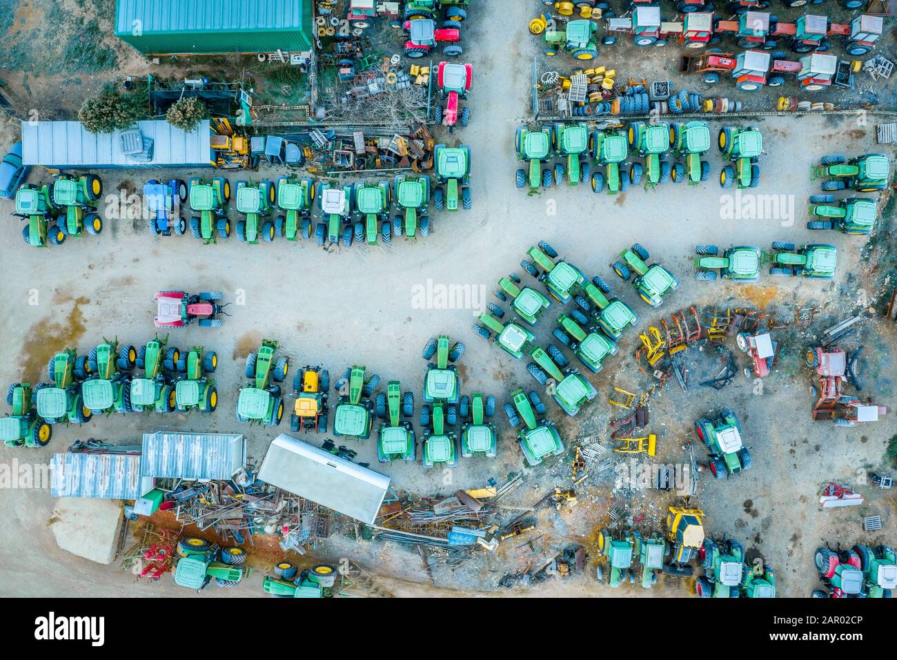 Top View Tractor High Resolution Stock Photography and Images - Alamy