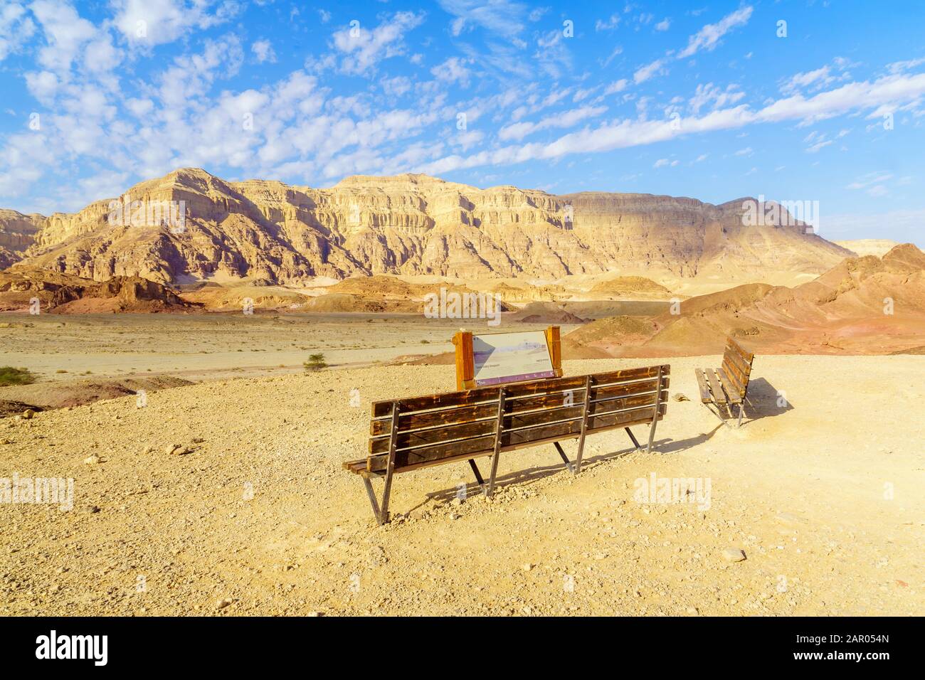 Timna, Israel - January 16, 2020: View of the Timna Valley Viewpoint ...