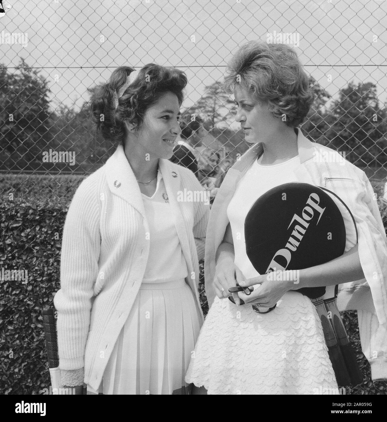 Double tennis players Black and White Stock Photos & Images - Alamy