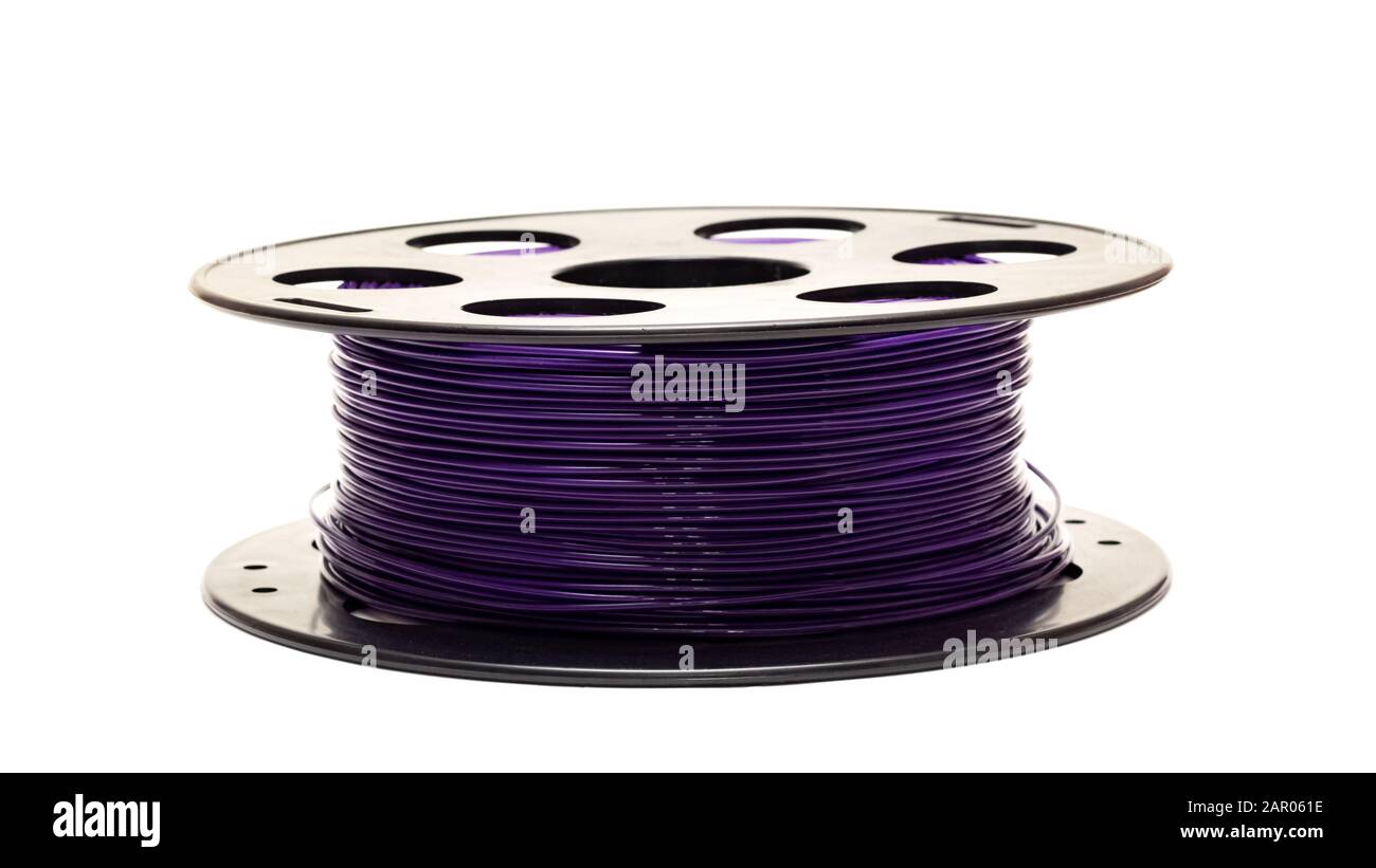 Coil with purple wires, isolated on a white background Stock Photo - Alamy