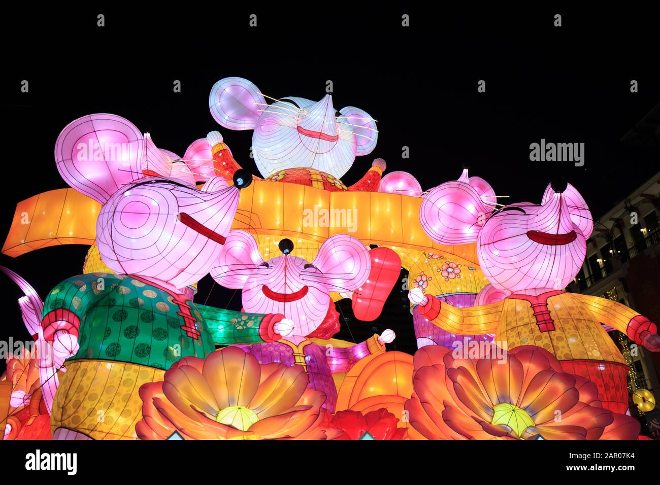 Singapore-22 JAN 2020：Chinese New Year Lantern Installation for the ...