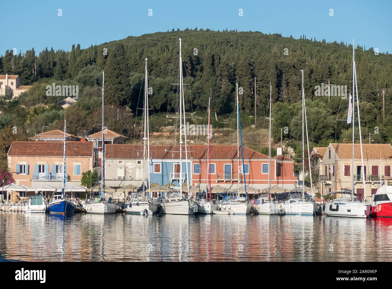 Kefalonia: Fiskardo town and harbour Stock Photo - Alamy