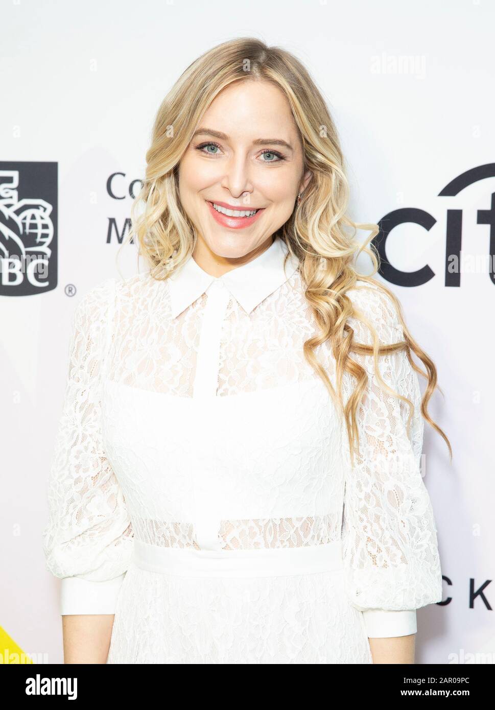 New York, USA. 24th Jan, 2020. Jenny Mollen wearing dress Alice Olivia ...