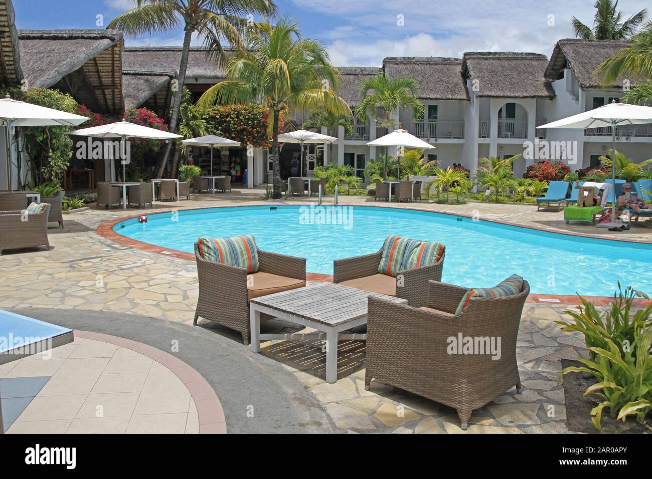 Swimming pool area in Veranda Palmar Beach Hotel and Spa, Mauritius ...
