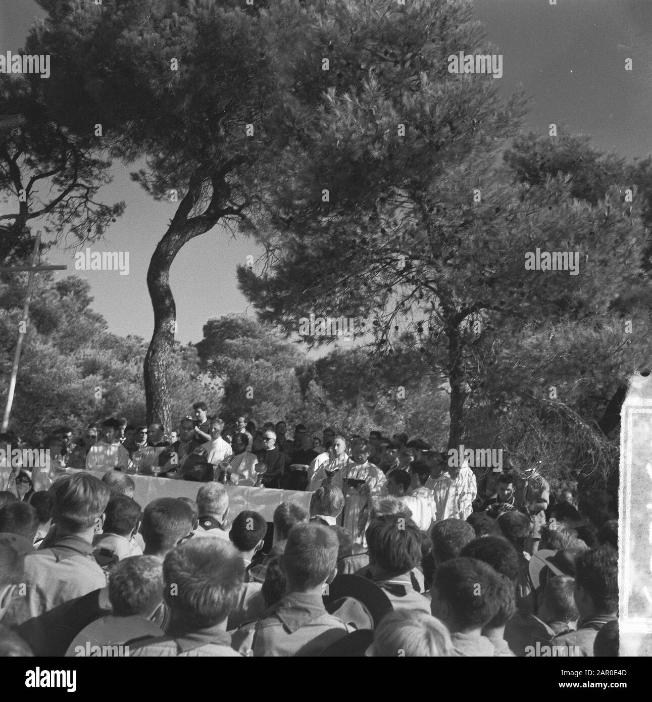 Jamboree 1963 at Marathon Greece. Catholic scouts around the world with ...