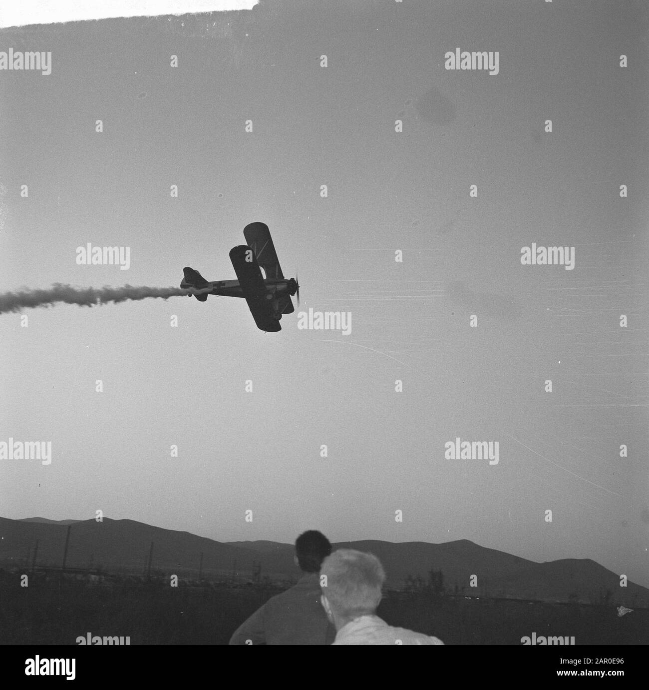 Jamboree 1963 at Marathon Greece. Aircraft over camp with DDT powder to ...