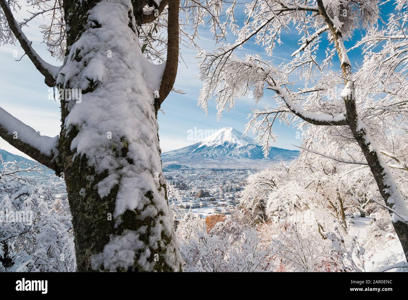 Mt. Fuji in Winter Stock Photo - Alamy