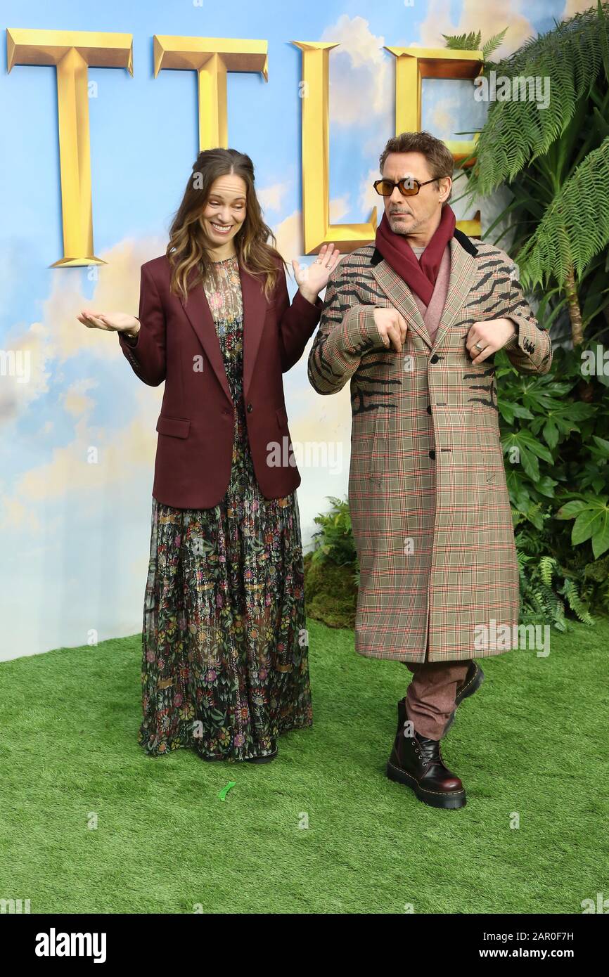 Robert Downey Jr and Susan Downey, Dolittle Special Screening ...