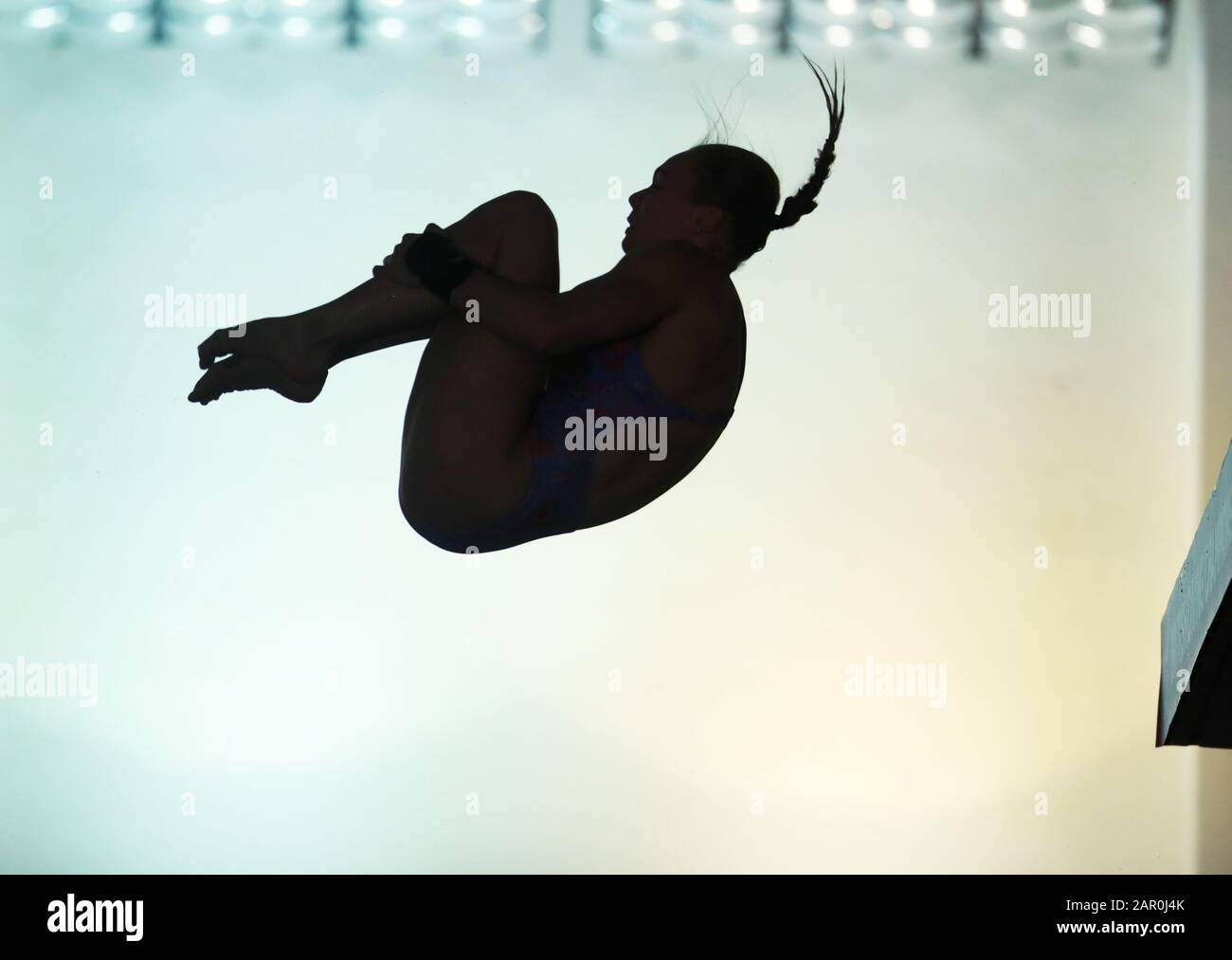 Robyn Birch in the Women's Platform, Preliminary during day two of the ...