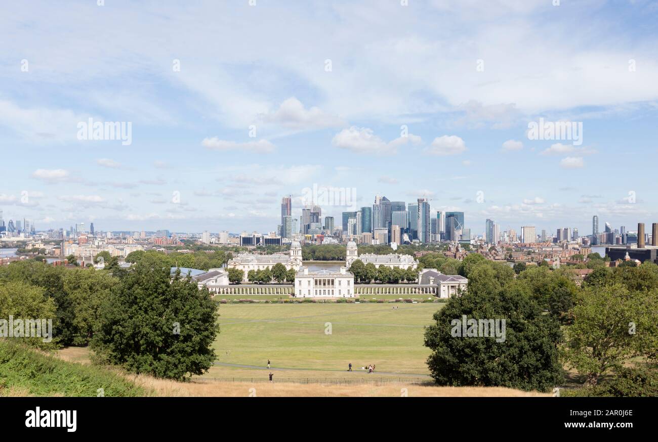 View from Greenwich park, London, UK Stock Photo - Alamy