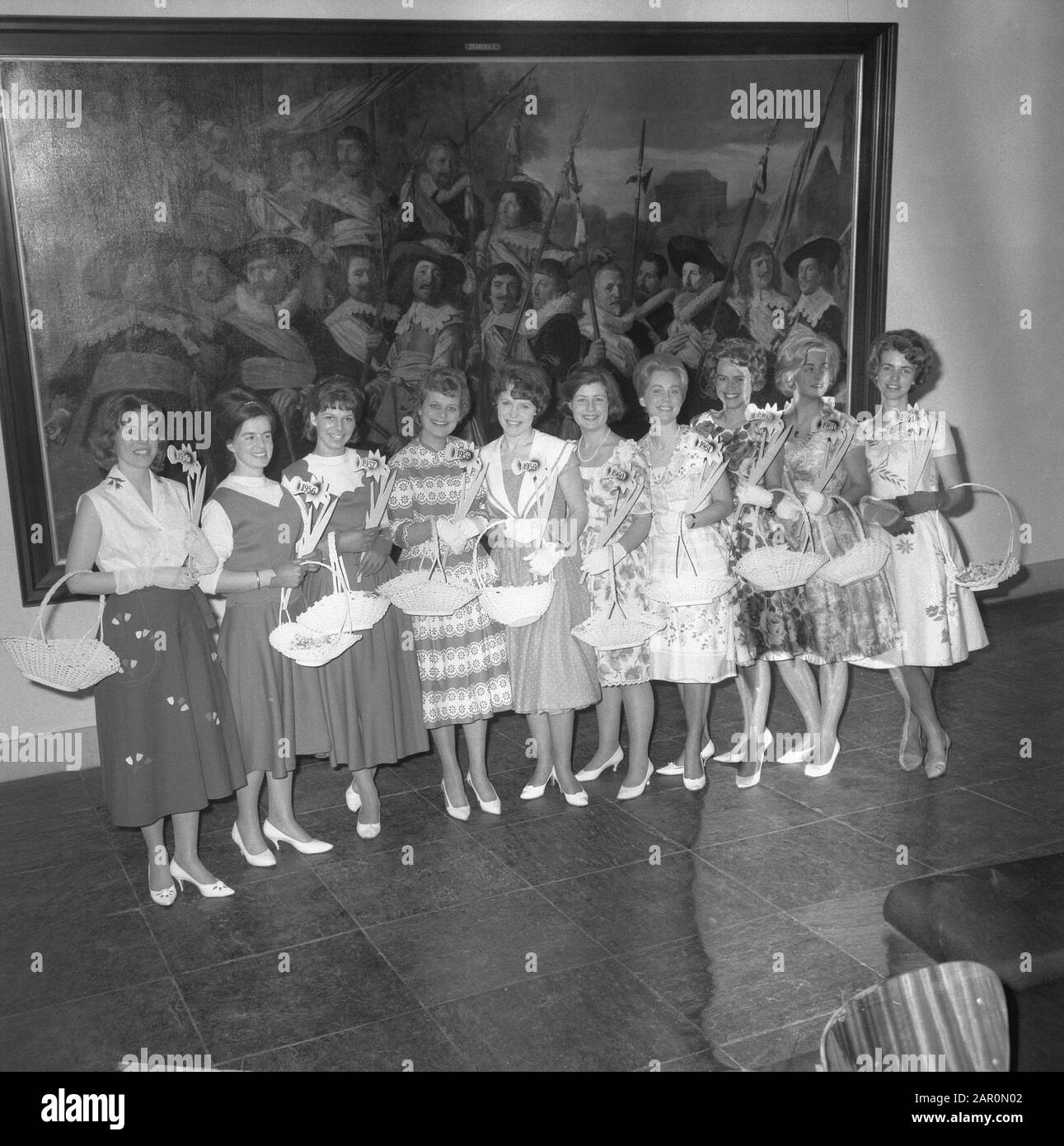 Haarlem flower girls 10th anniversary Black and White Stock Photos ...