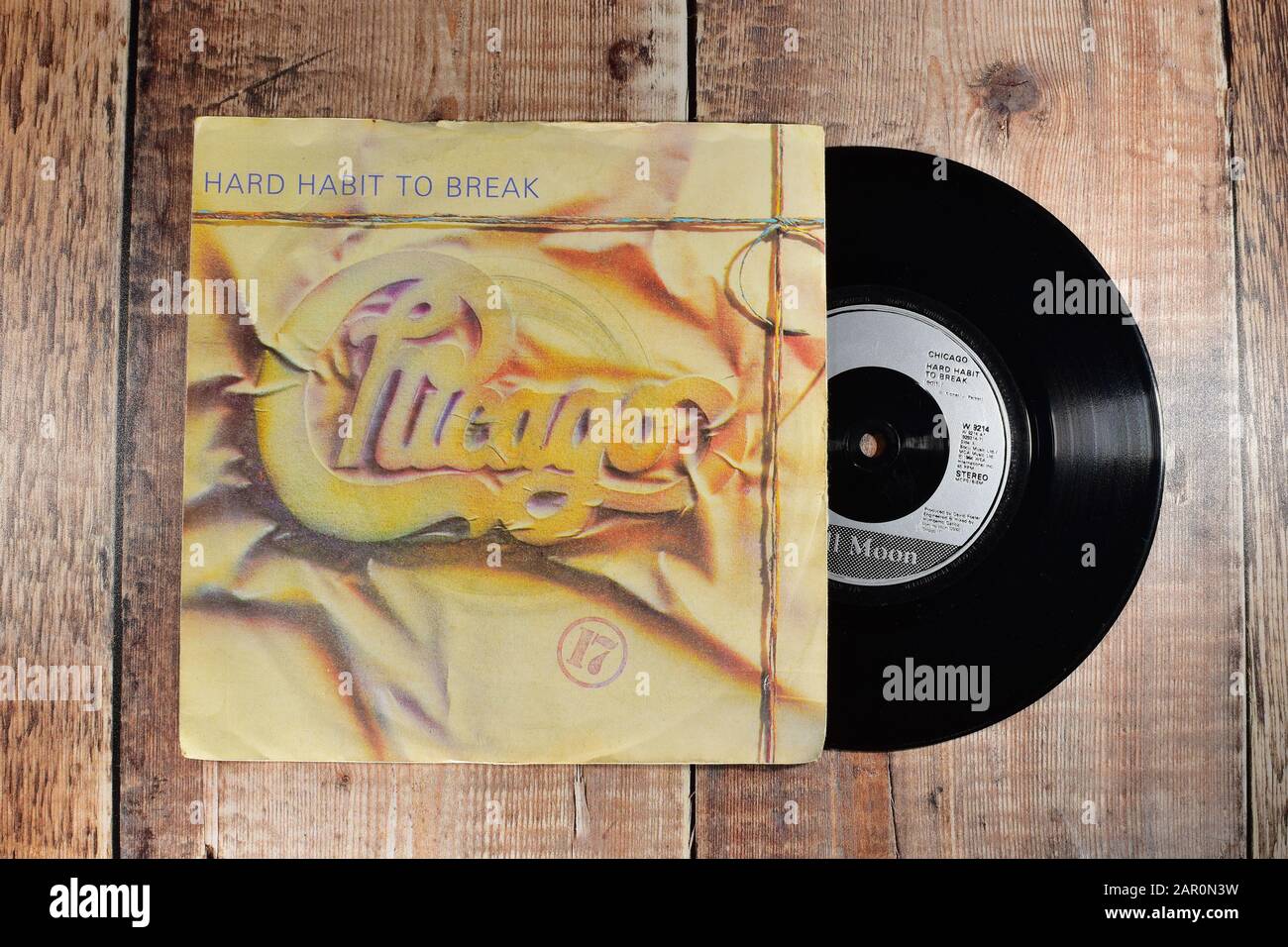 Chicago - Hard habit to break - 7 inch single Stock Photo - Alamy