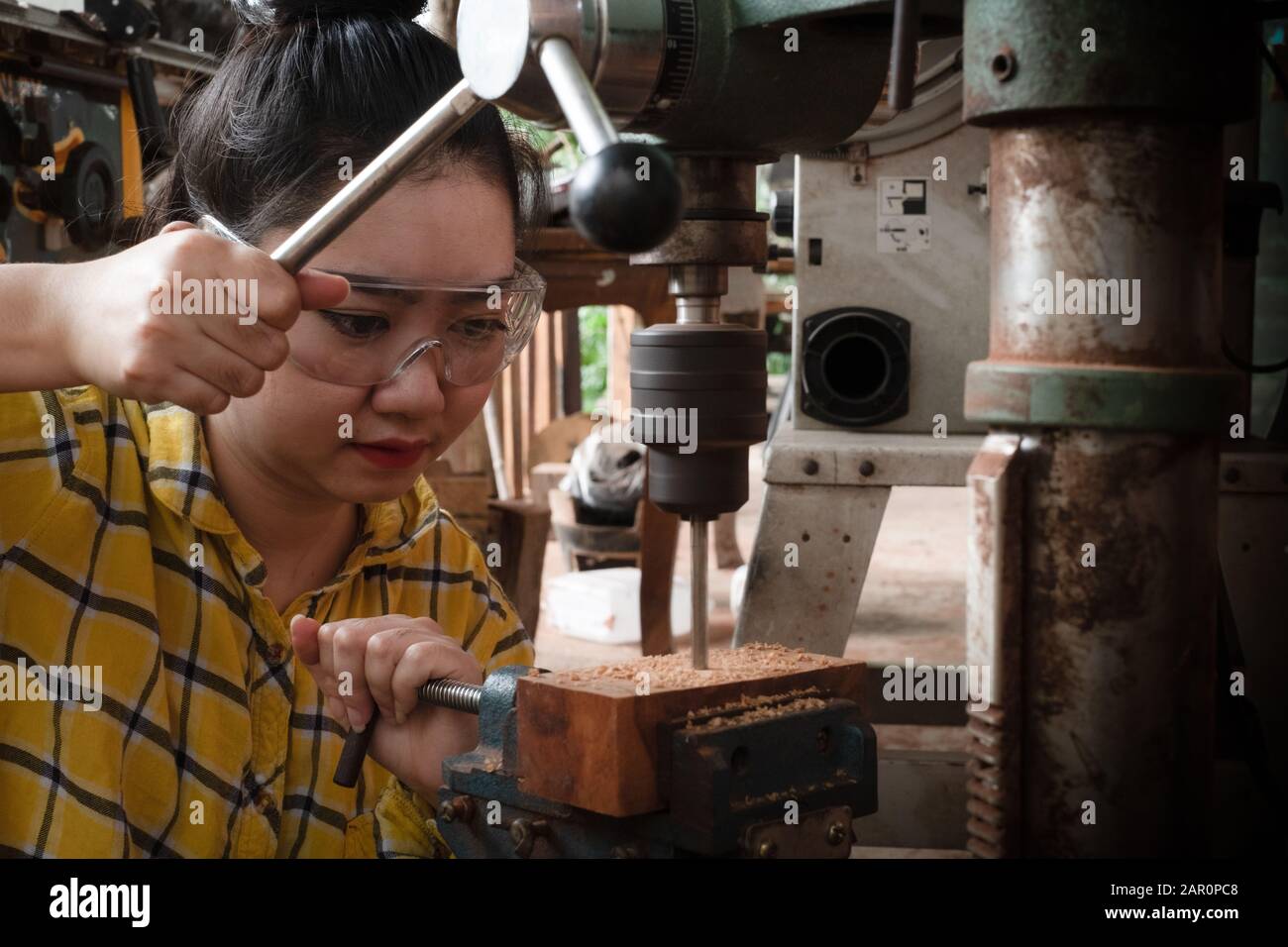 Manual drill press hi-res stock photography and images - Alamy