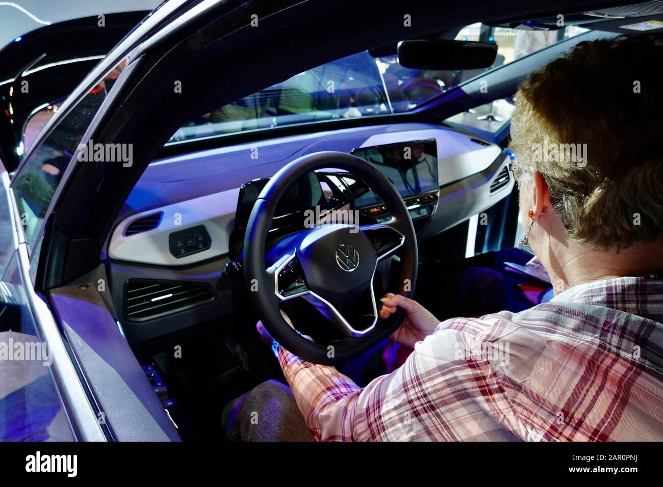 London, UK. 25th Jan, 2020. Volkswagen ID.3 preview event for ...