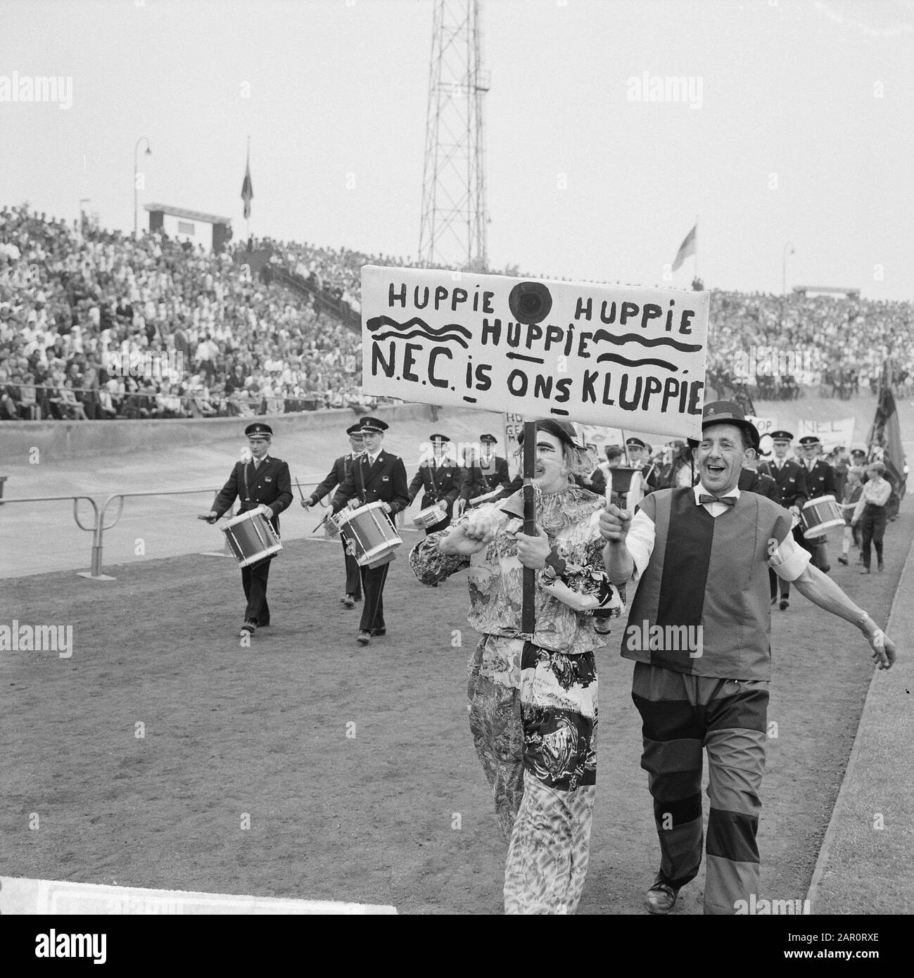 Football signs supporters Black and White Stock Photos & Images - Alamy