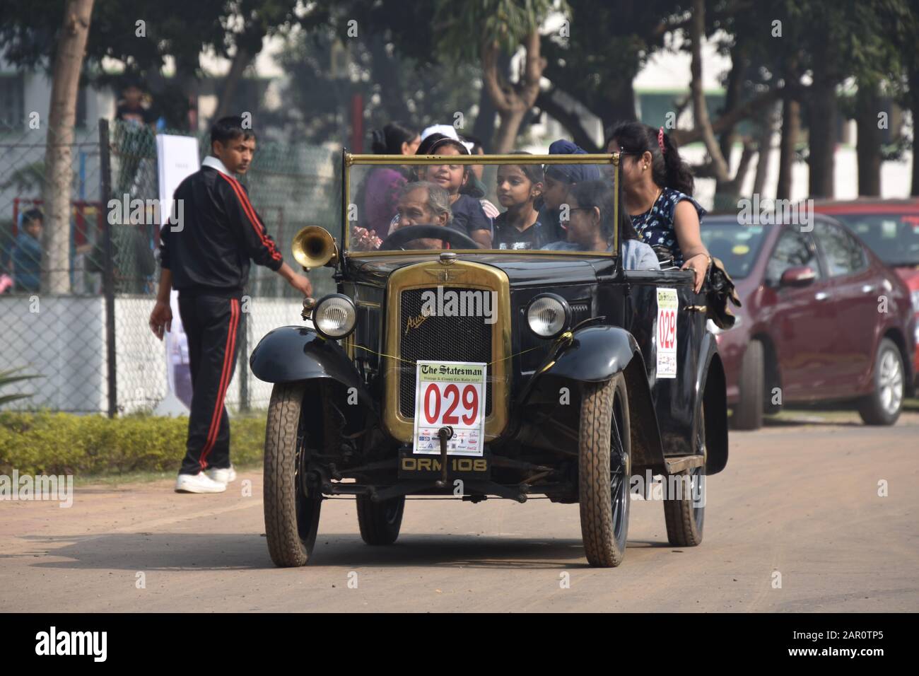 1933 Austin car with 8 hp and 4 cylinder engine. India ORM 108 Stock ...