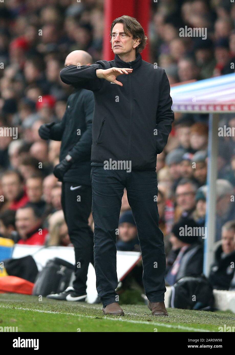 Brentford manager Thomas Frank during the FA Cup fourth round match at ...
