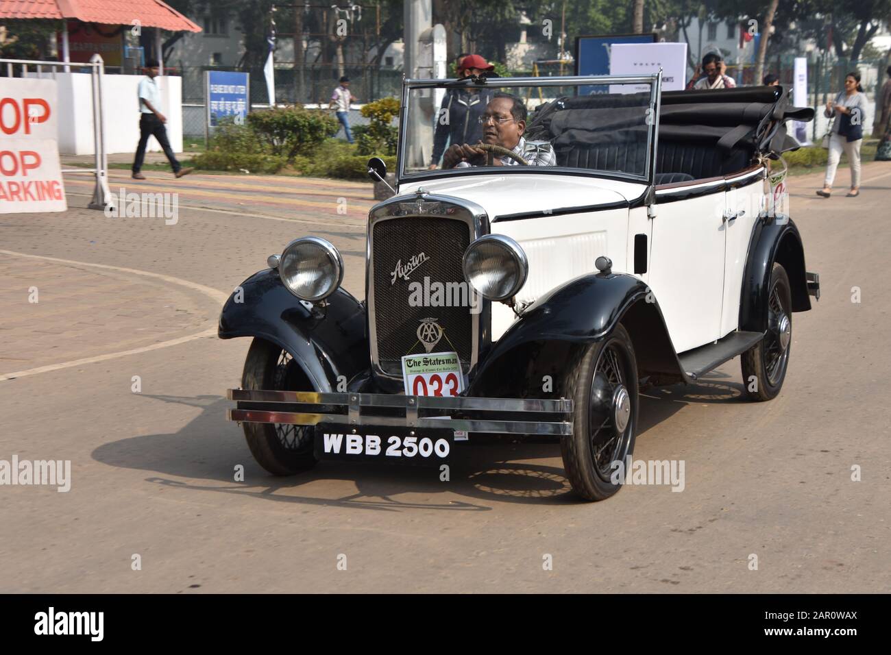 1934 Austin Ten car with 10 hp and 4 cylinder engine. India WBB 2500 ...