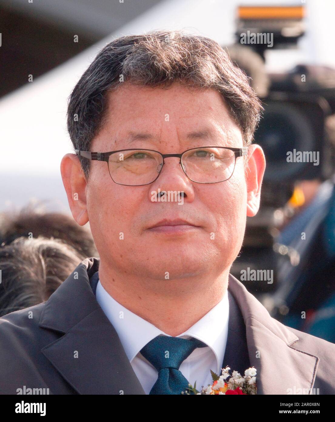 Kim Yeon-Chul, Jan 25, 2020 : South Korean Minister of Unification Kim ...