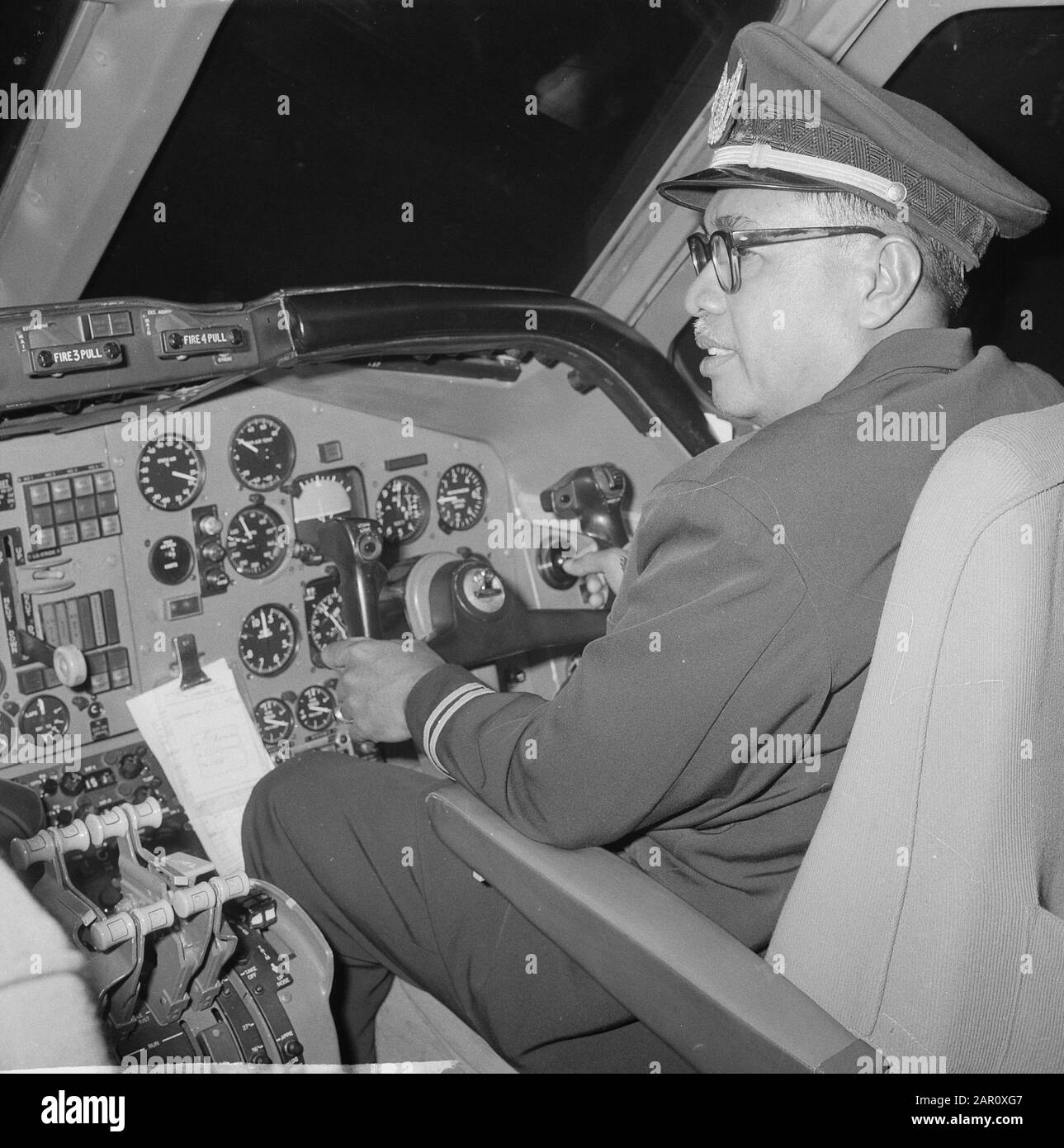 Garuda for first time at Schiphol, as co-pilot flew the Indonesian ...