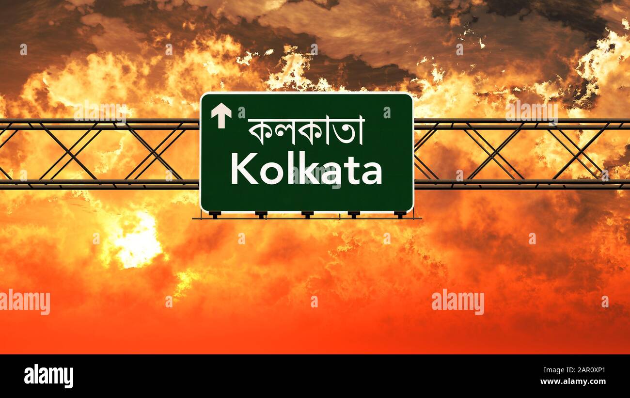 Kolkata road sign hi-res stock photography and images - Alamy