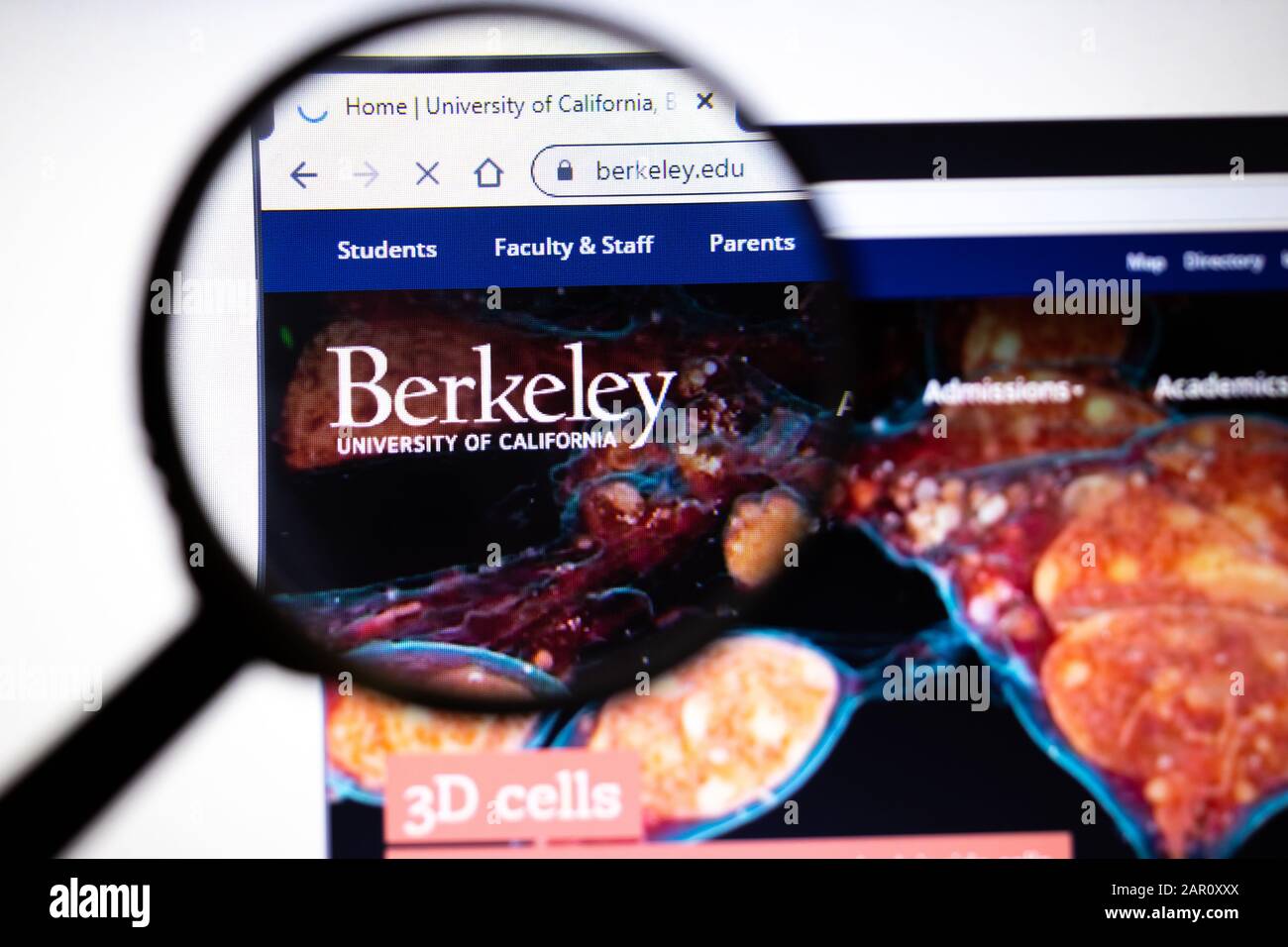 Los Angeles, California, USA - 23 January 2020: Berkeley University ...