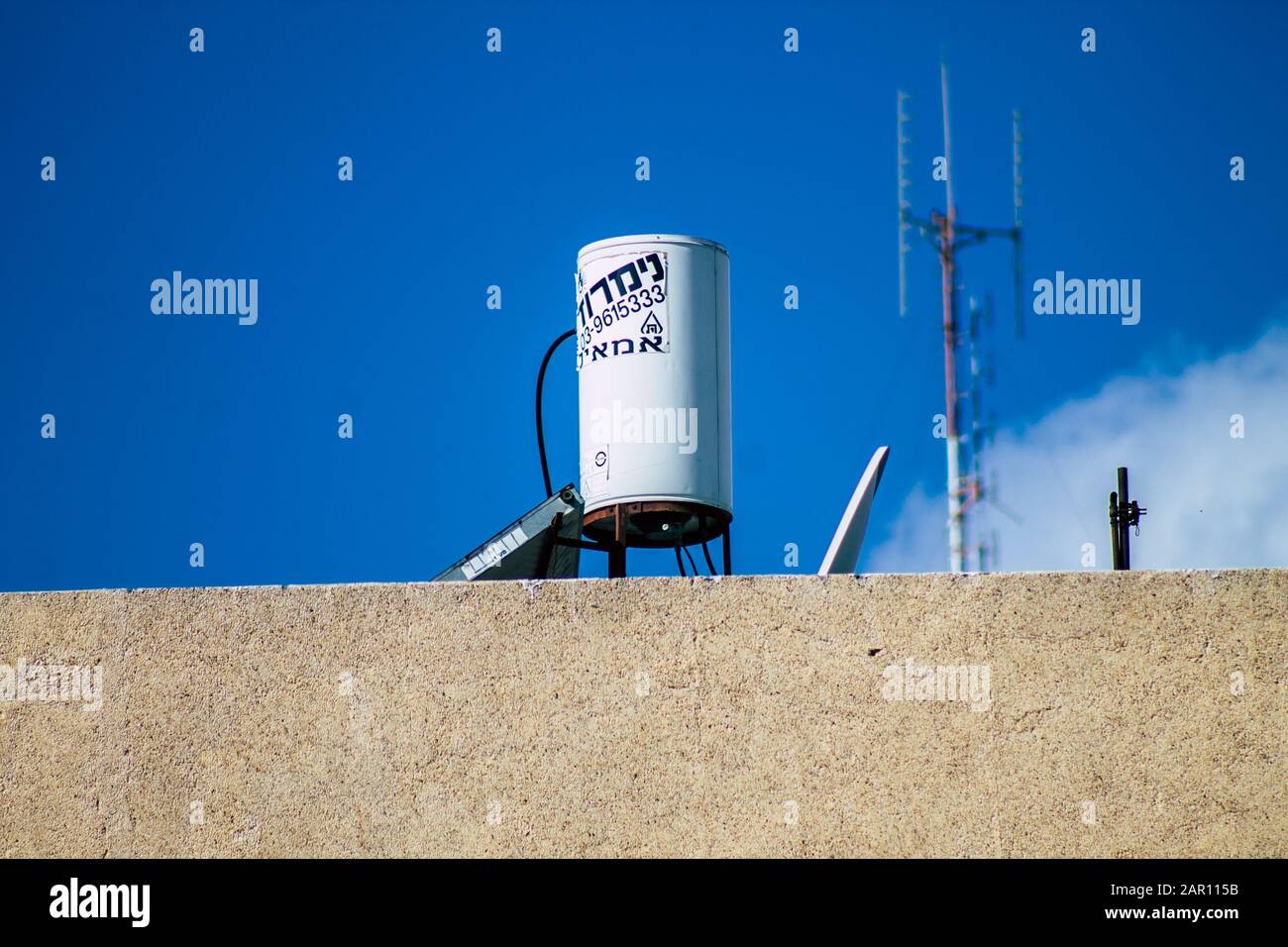 Solar water heater israel hi-res stock photography and images - Alamy