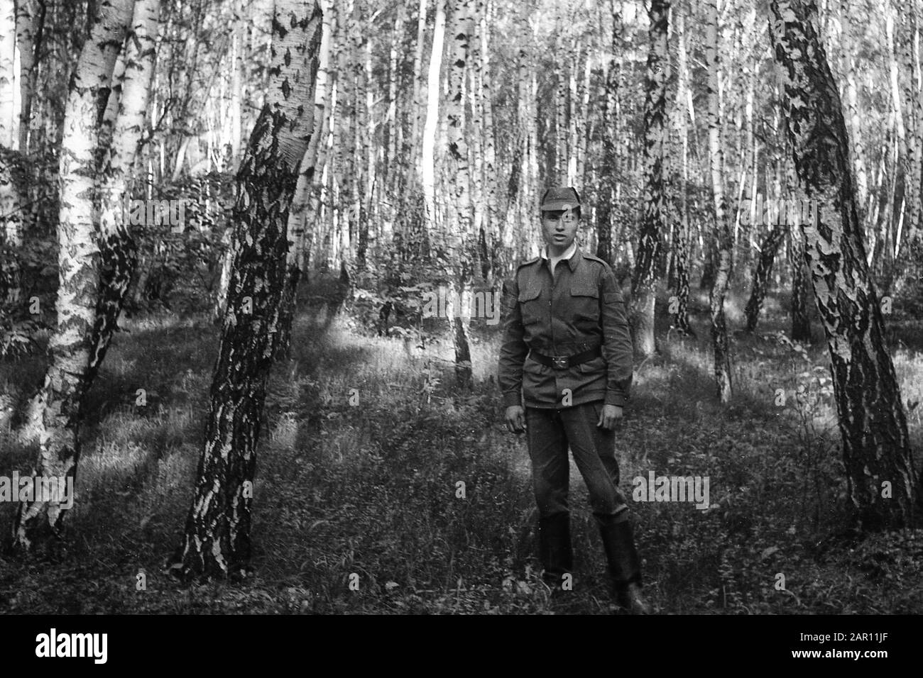 Russian soldier standing Black and White Stock Photos & Images - Alamy