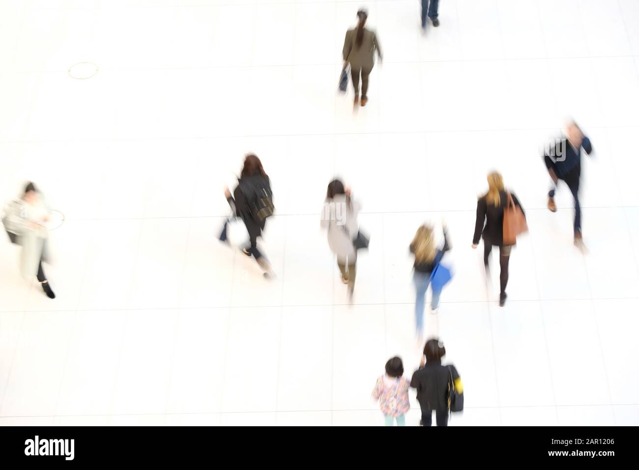 Blurry crowd people walking in hi-res stock photography and images - Alamy