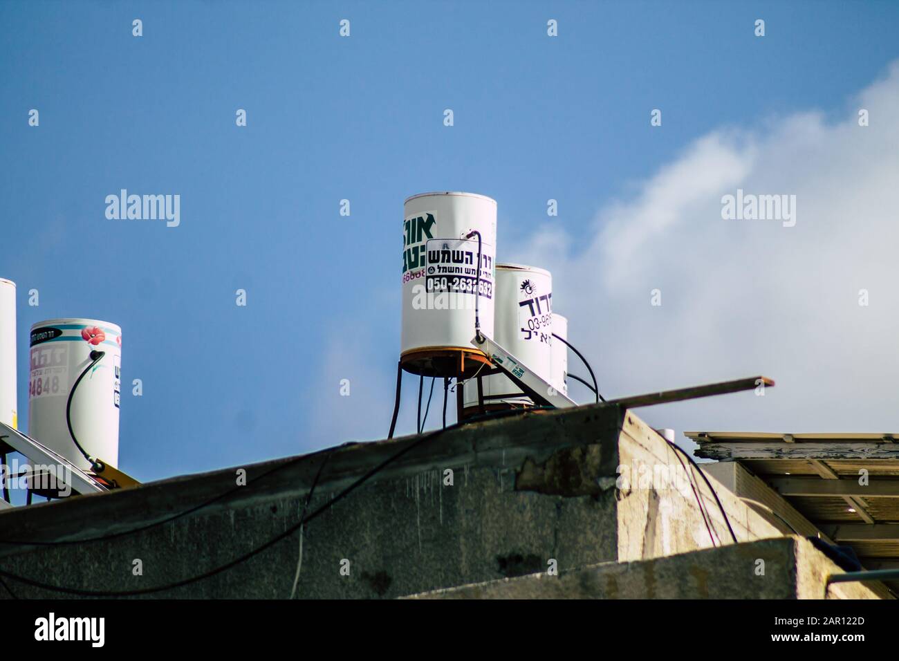 Solar water heater israel hi-res stock photography and images - Alamy