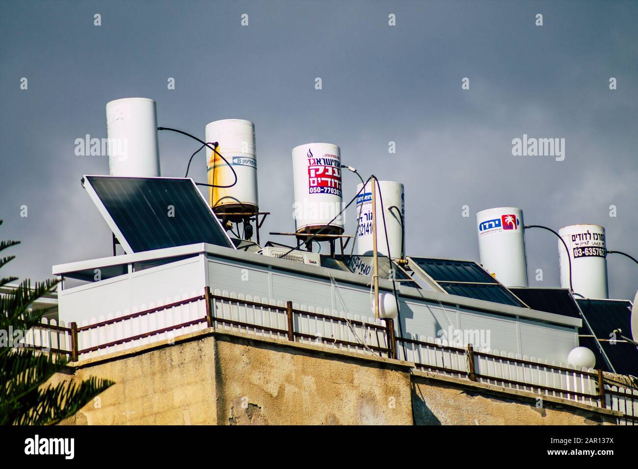 Solar water heater israel hi-res stock photography and images - Alamy