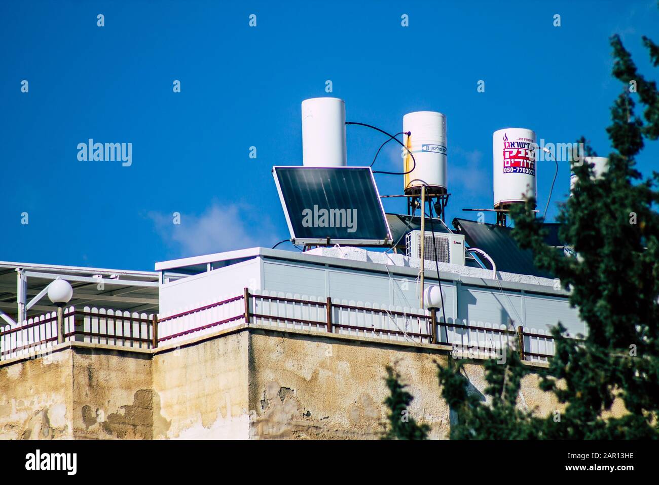 Solar water heater israel hi-res stock photography and images - Alamy
