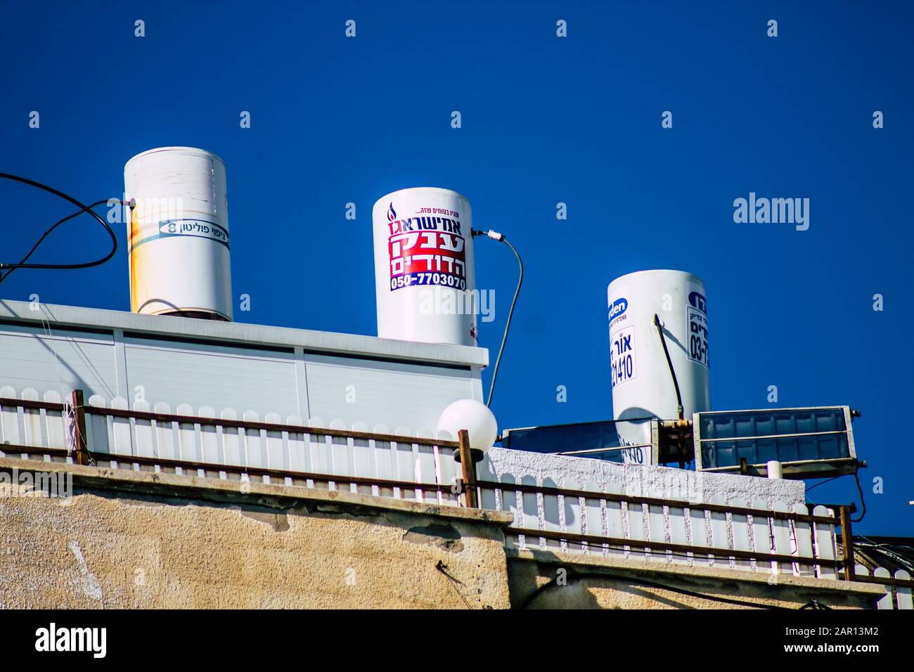 Solar water heater israel hi-res stock photography and images - Alamy