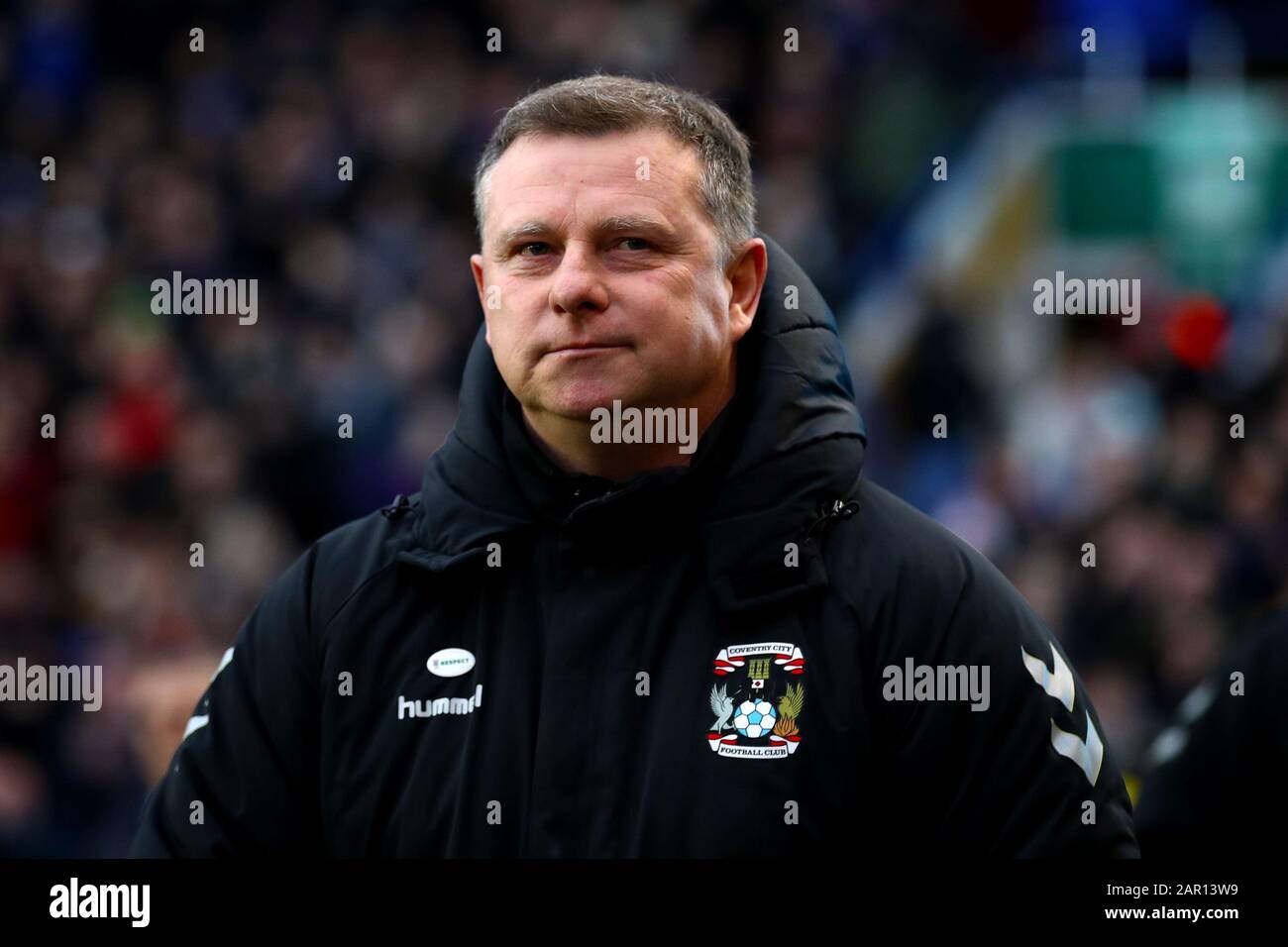 Coventry City manager Mark Robins during the FA Cup fourth round match ...