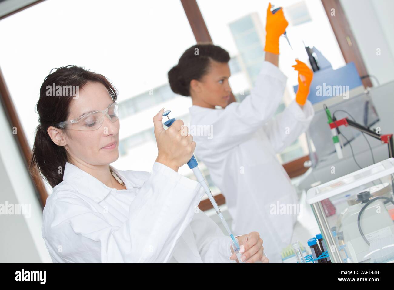 Researcher team working in modern hi-res stock photography and images ...