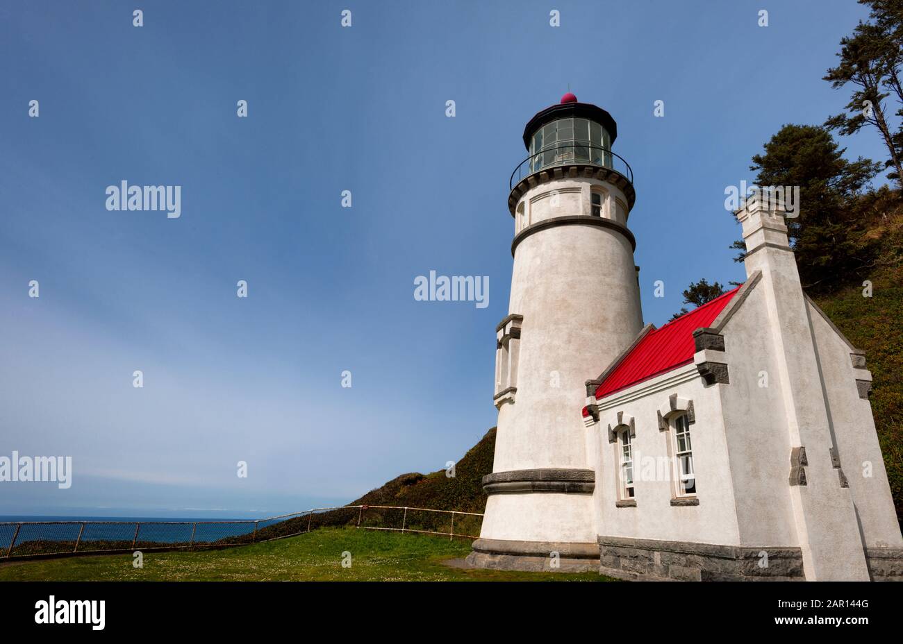 Heceta Head Lighthouse near Florence, on the Oregon Coast, opened in ...