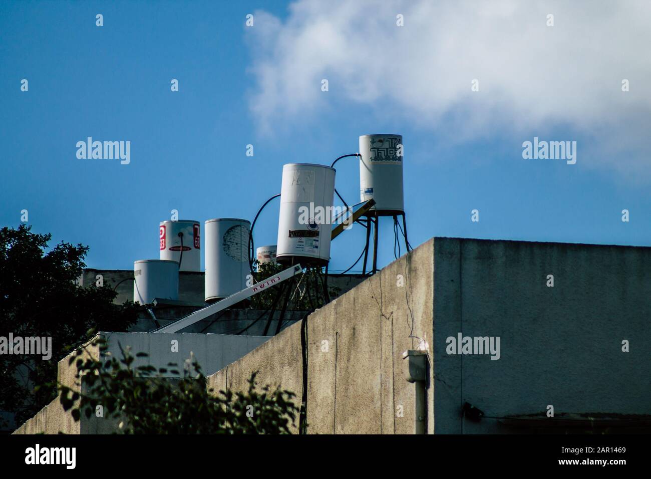 Solar water heater israel hi-res stock photography and images - Alamy
