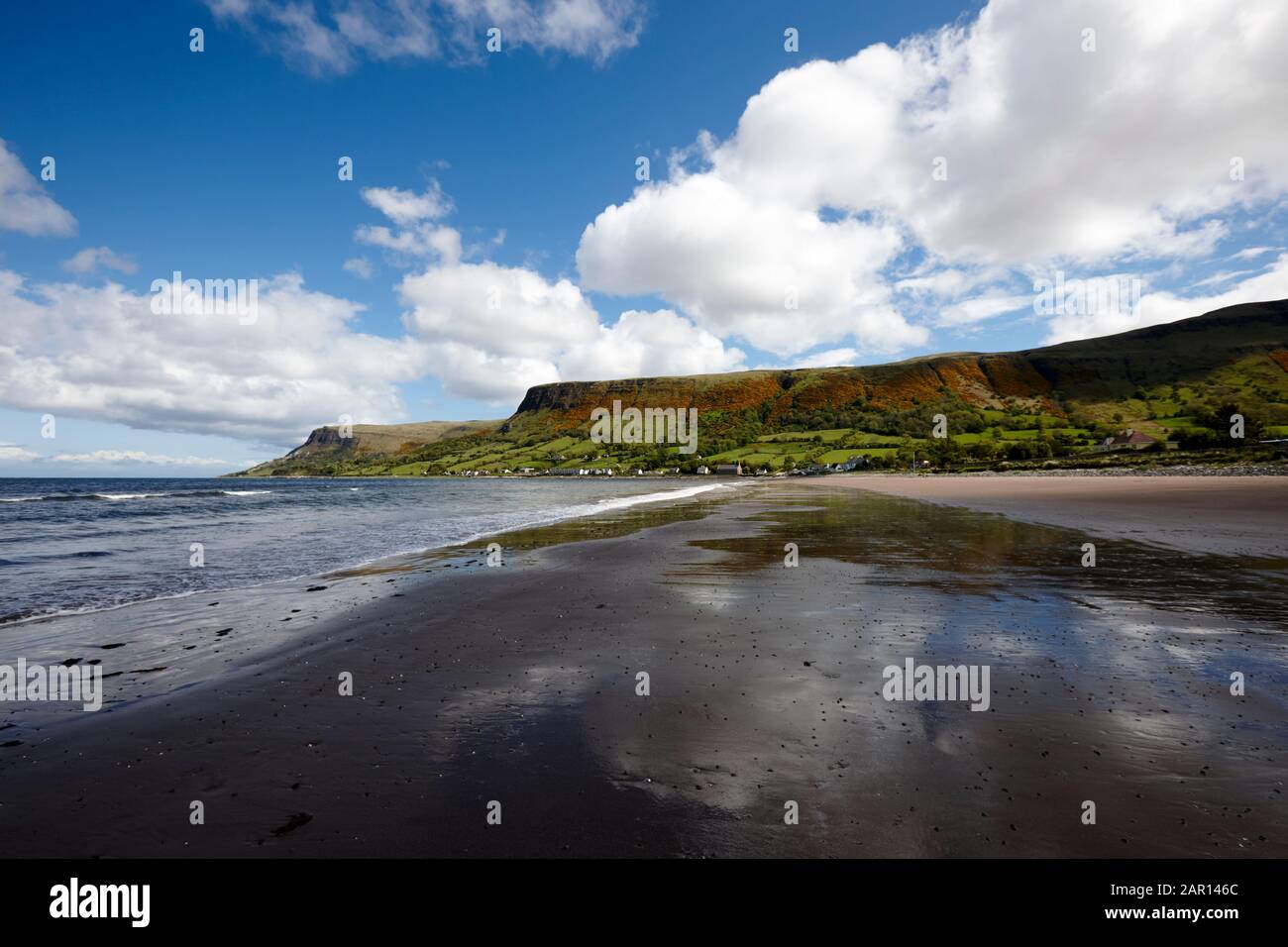 Waterfoot Glenariff beach County Antrim Northern Ireland UK Stock Photo ...