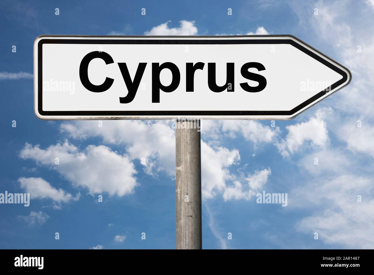 Cyprus road signs hi-res stock photography and images - Alamy