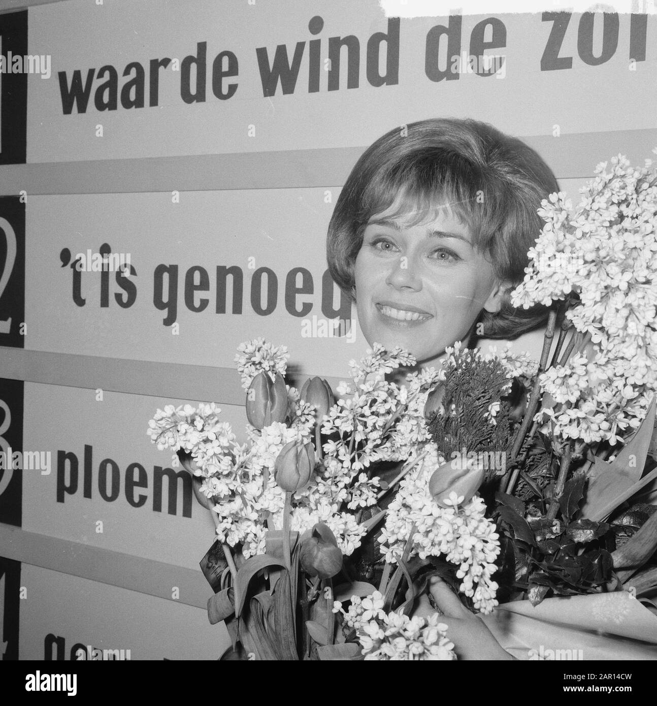 Final National Song Contest 1965, winner Connie Vandenbos Date ...