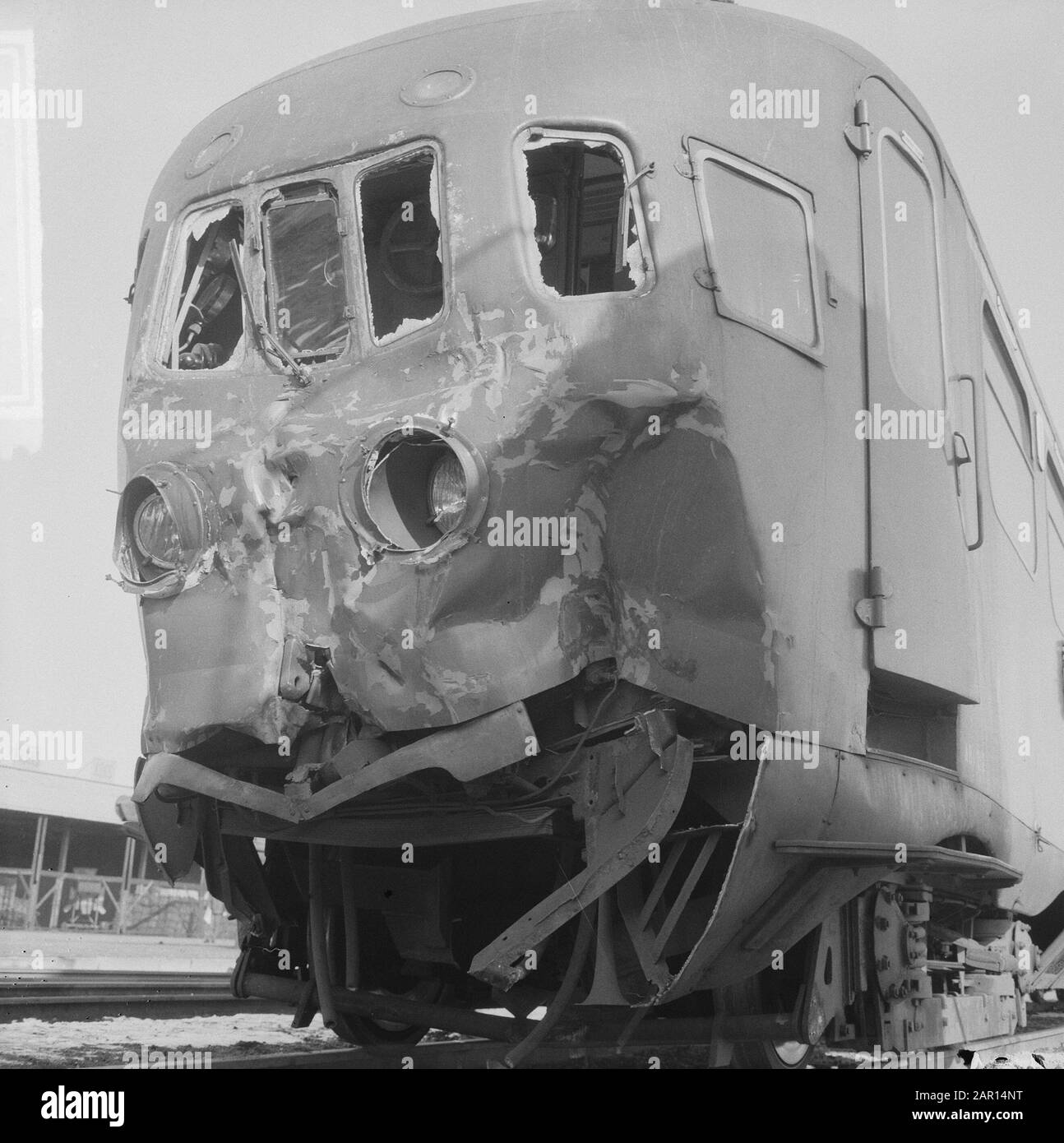 Damaged passenger train Black and White Stock Photos & Images - Alamy