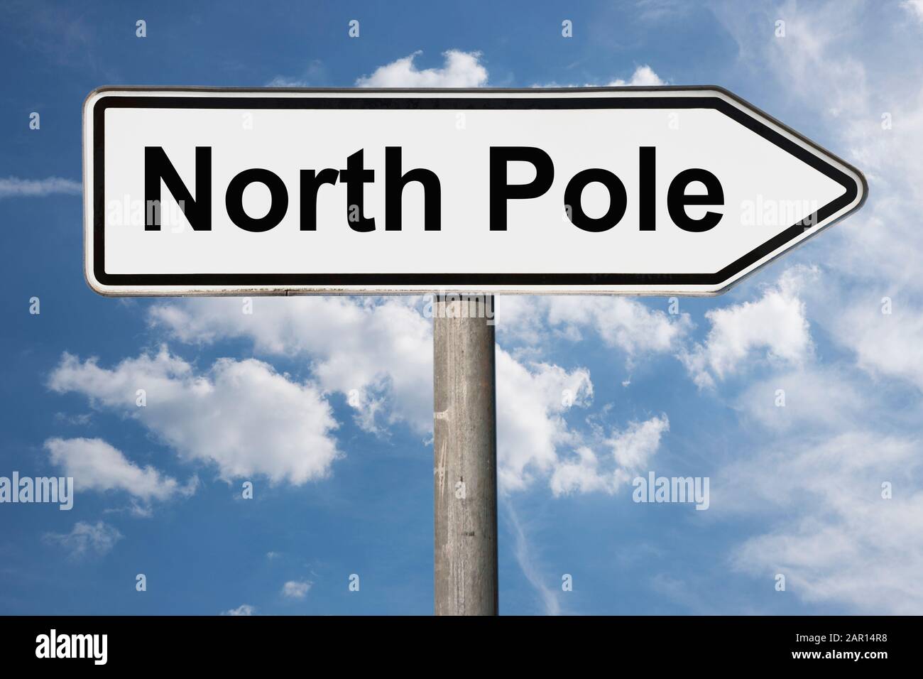 North pole marker hi-res stock photography and images - Alamy
