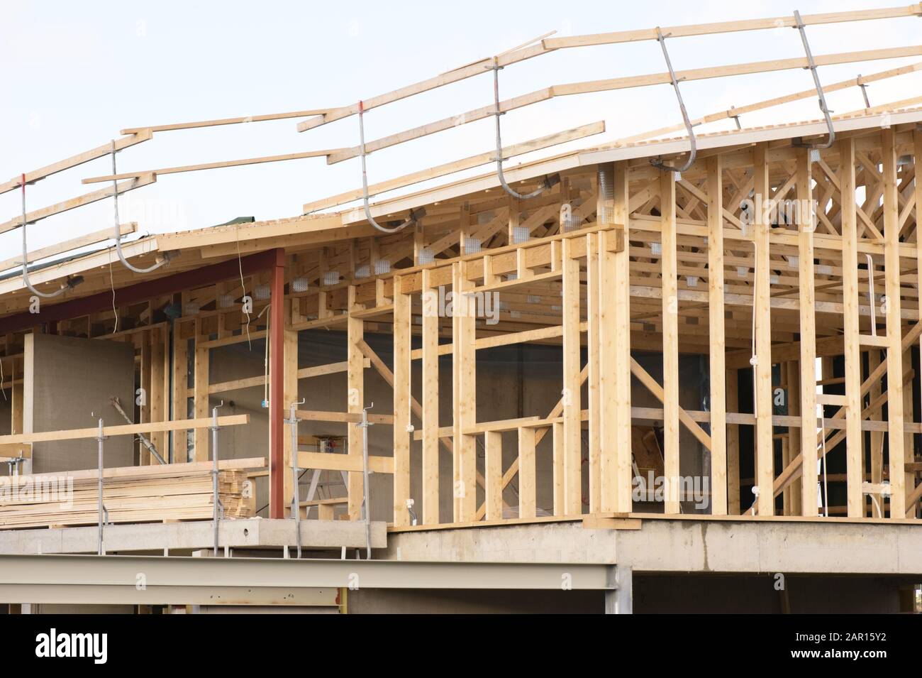 Timber wall framing hi-res stock photography and images - Alamy