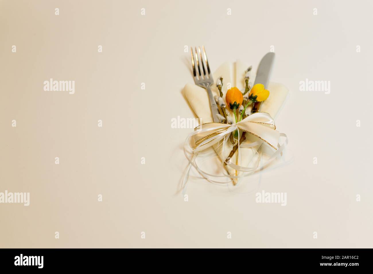 spring-like cutlery set Stock Photo - Alamy