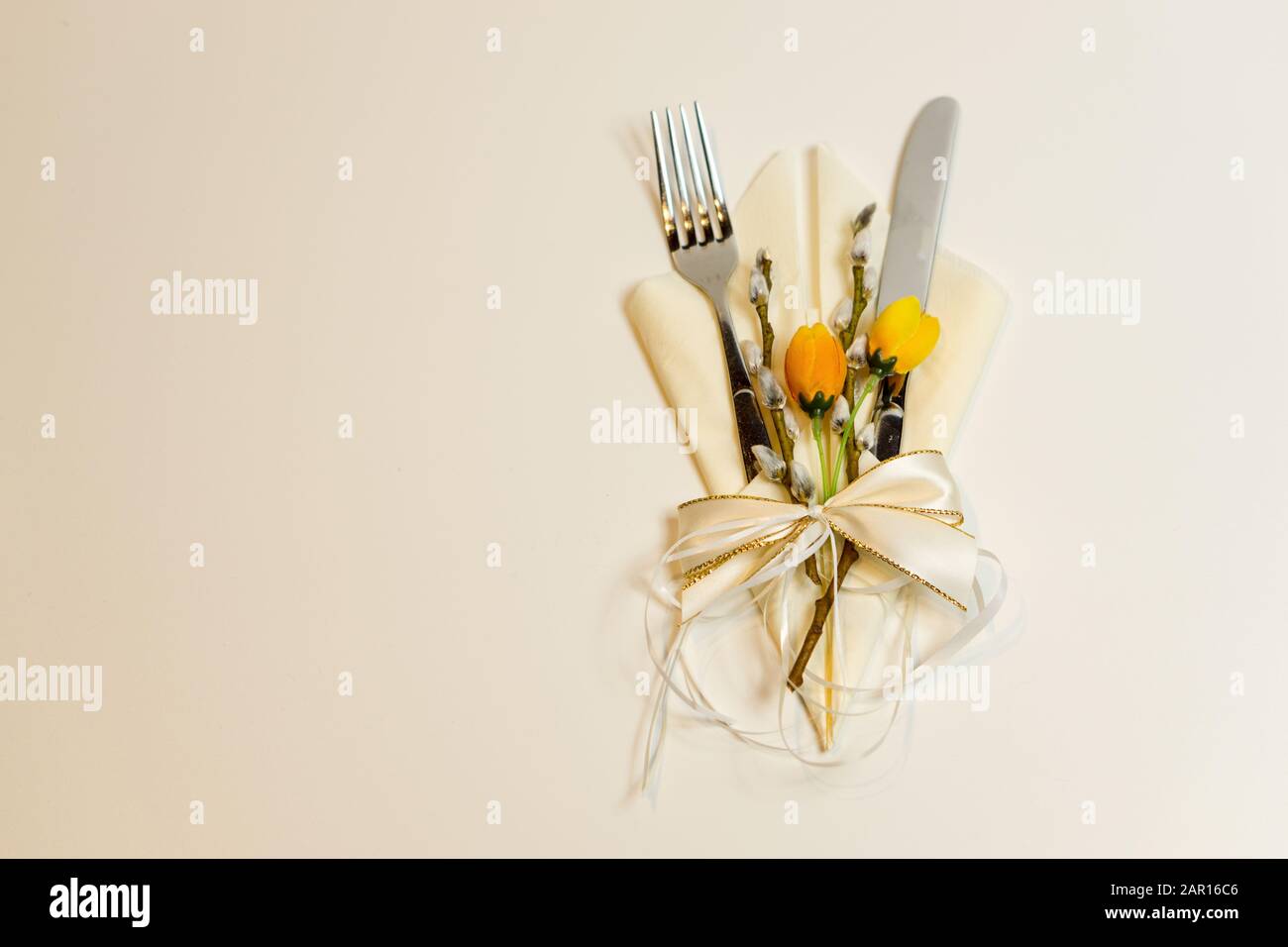 spring-like cutlery set Stock Photo - Alamy
