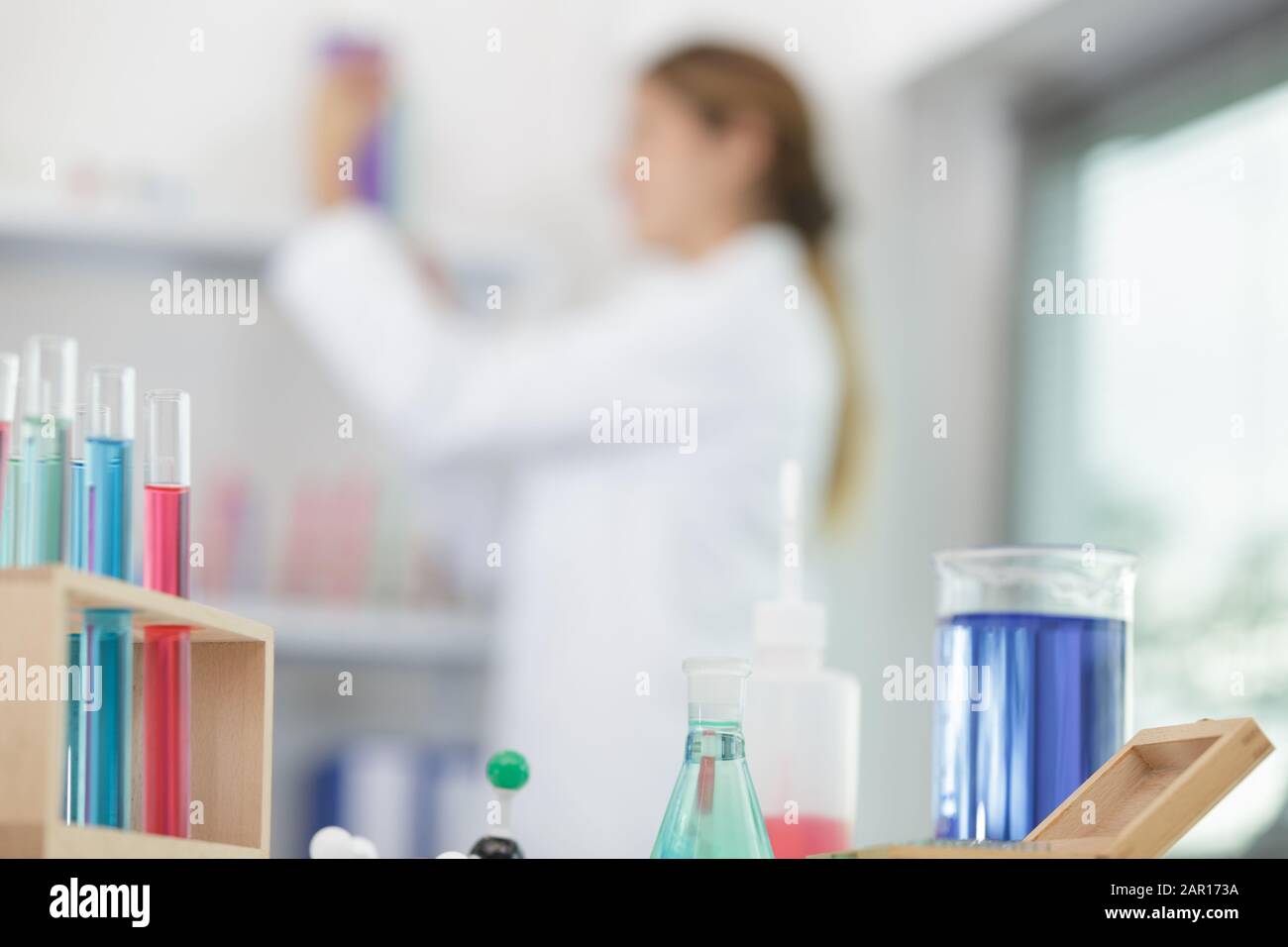 selective focus tests tubes in a lab Stock Photo - Alamy