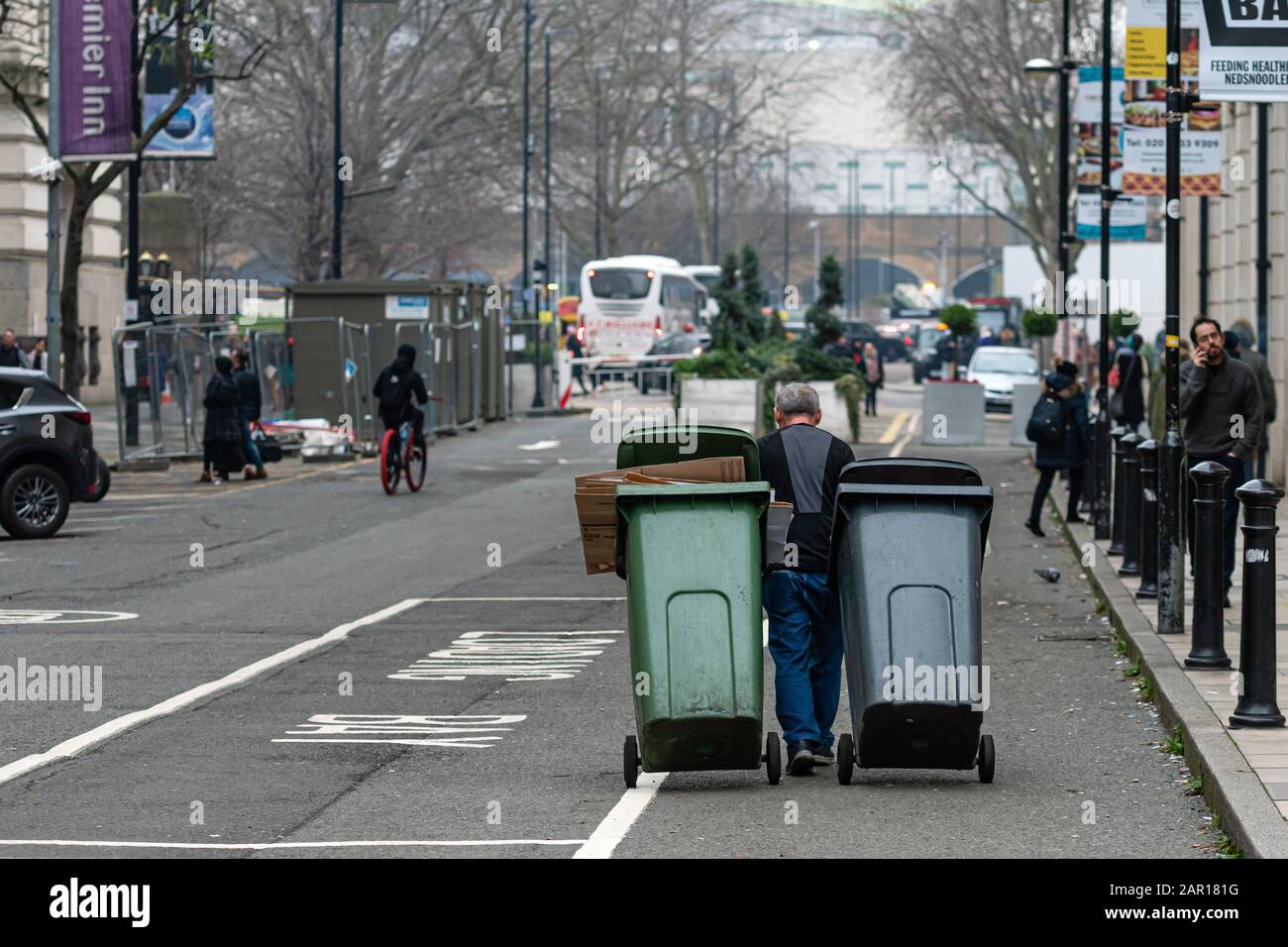 Taking out the recycling hi-res stock photography and images - Alamy